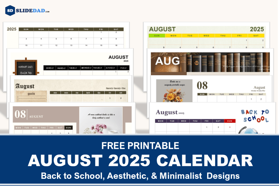 August 2025 Calendar | Best Free Printable Templates - slidedad